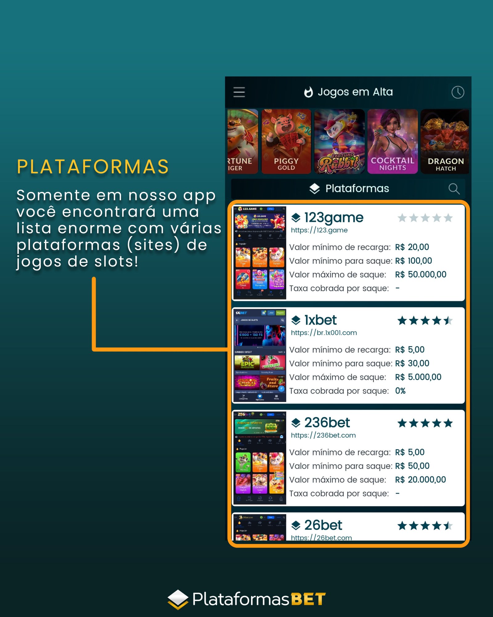 Plataformas Bet - As melhores plataformas em um único aplicativo!